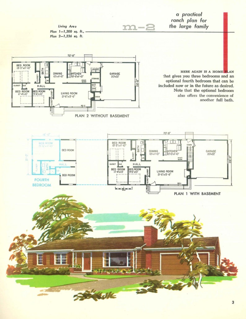 Homes of Moderate Cost FULL COLOR PLAN Book With 53 American House ...