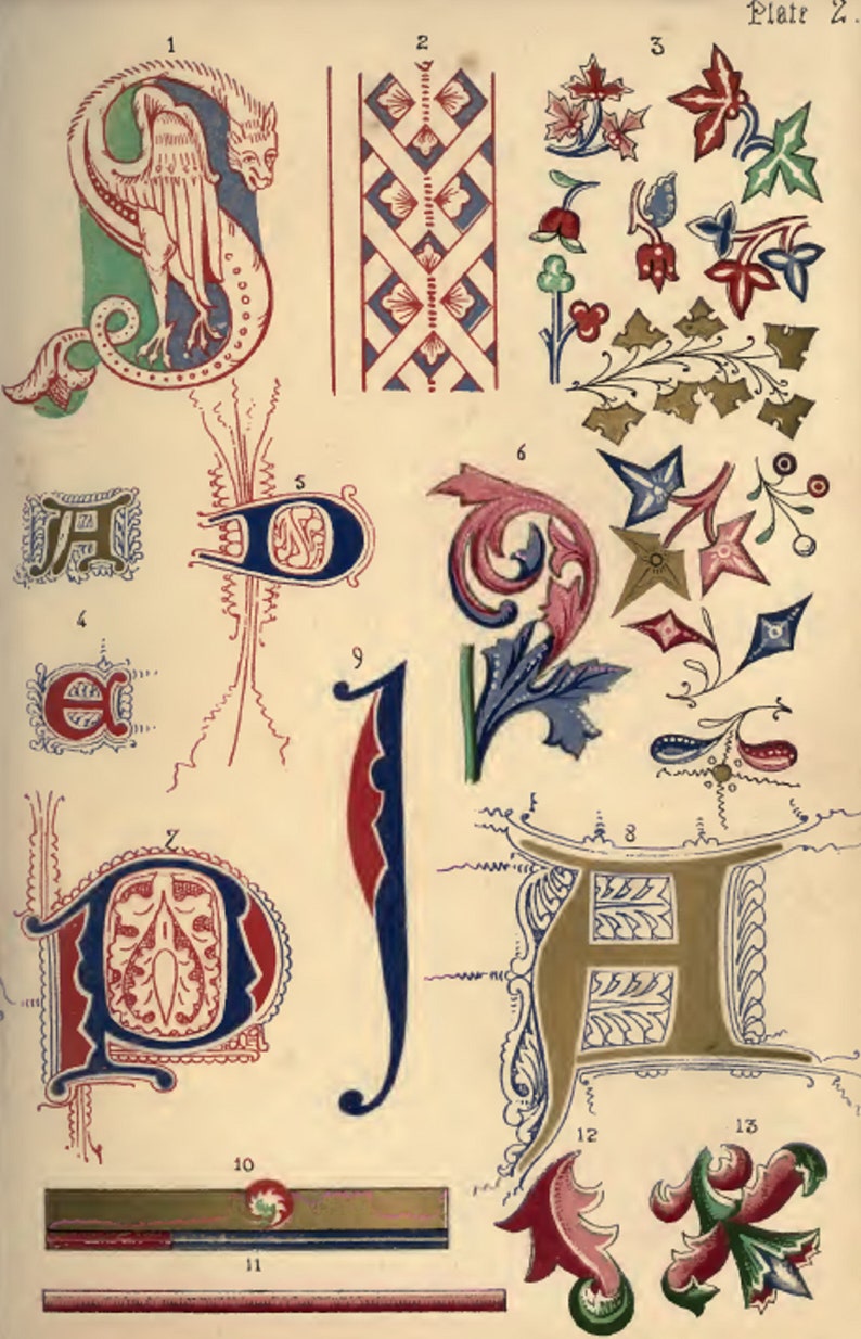 The Art of Illuminating and Missal Painting Ornamental Illuminations ...