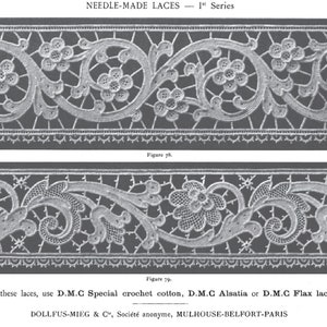 70 PATTERNS for NEEDLE Made LACES Including Instructions on How to Make ...