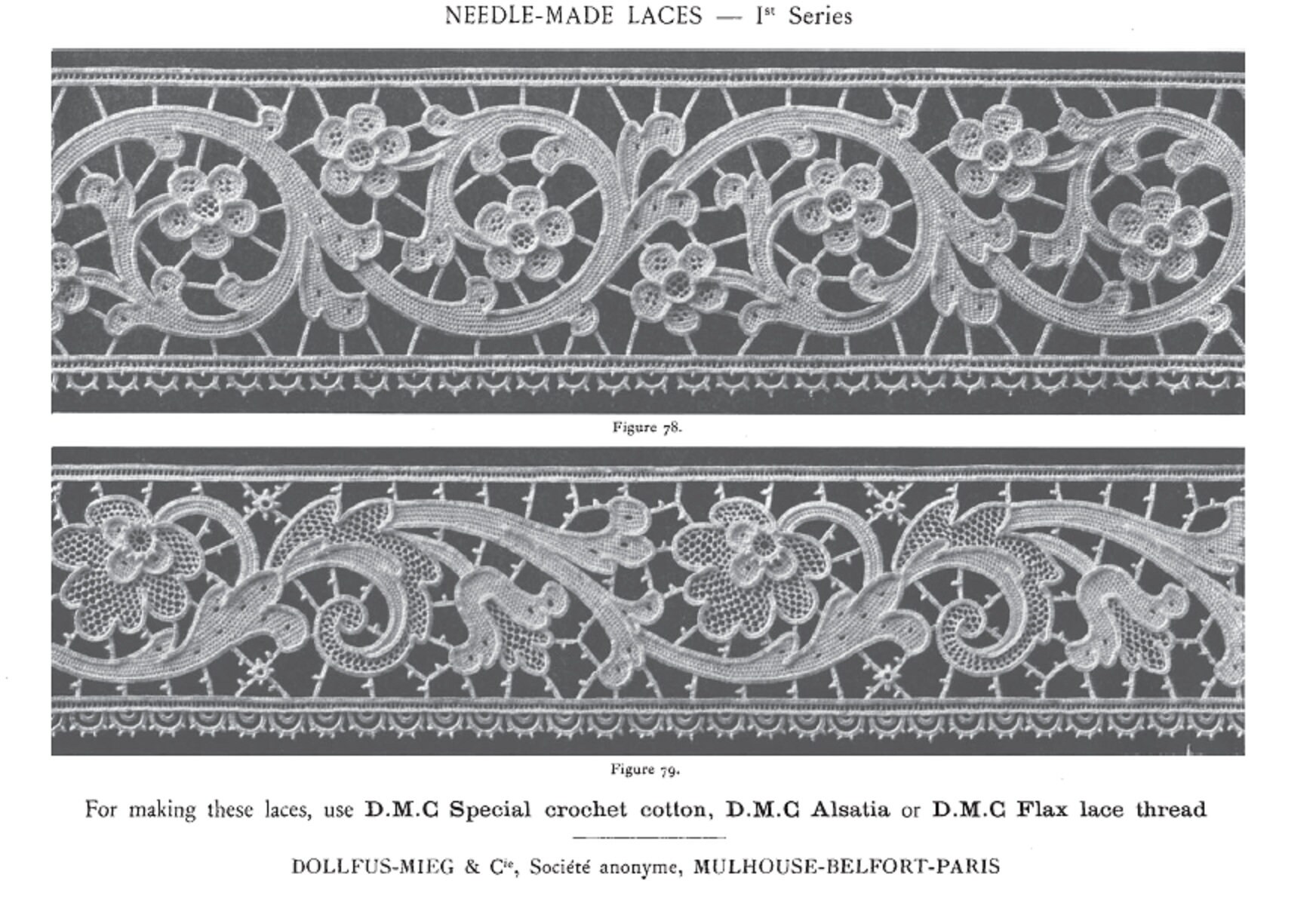 70 PATTERNS for NEEDLE Made LACES Including Instructions on - Etsy