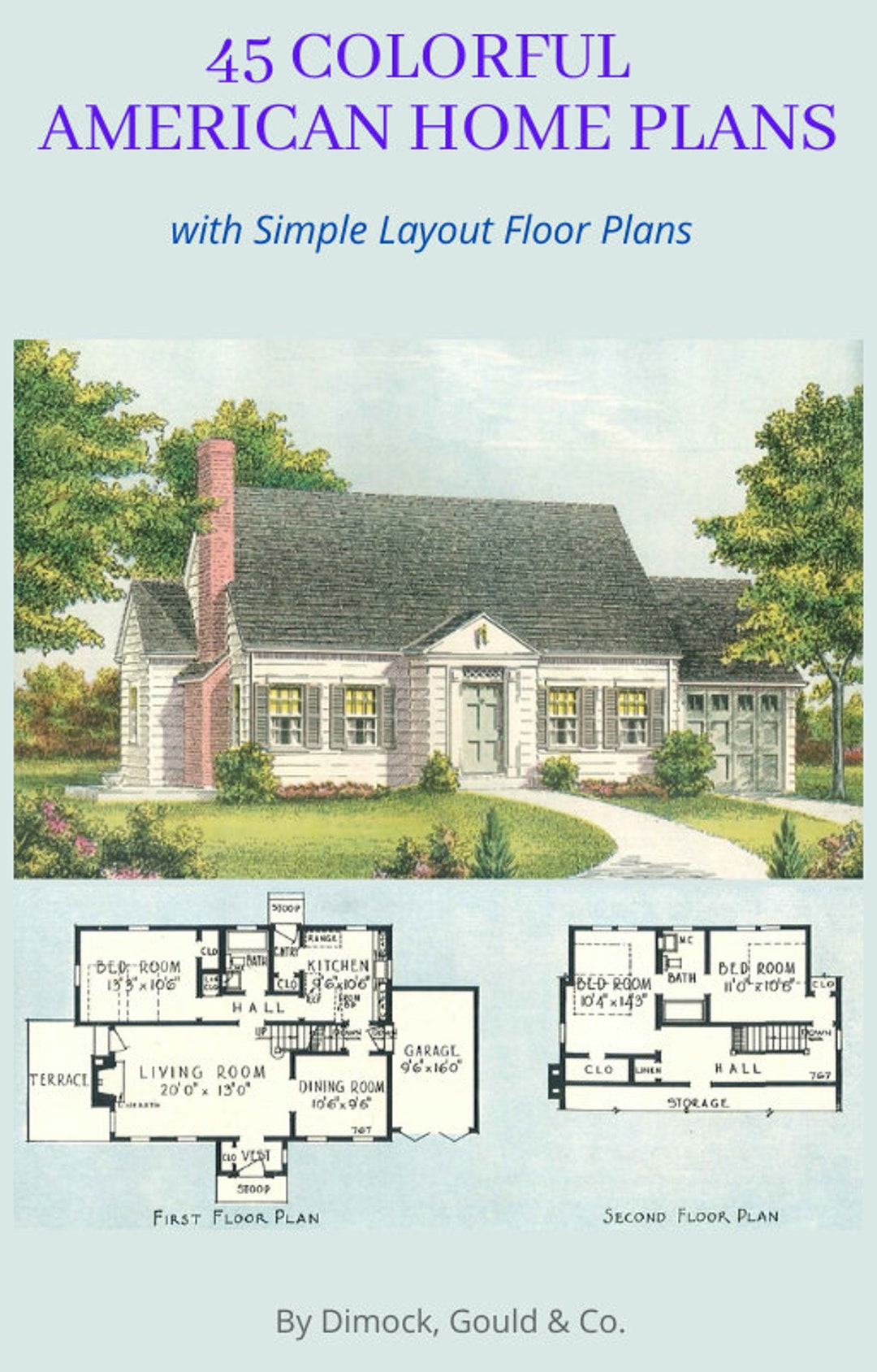 45 COLORFUL AMERICAN Home PLANS Designs - With Simple Layout Floor ...