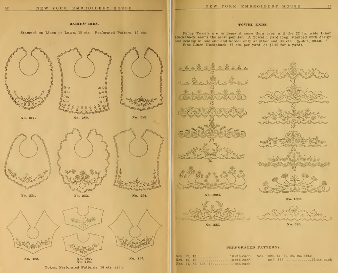 265 Embroidery Patterns Designs Embroidery Hints Instructions Are ...
