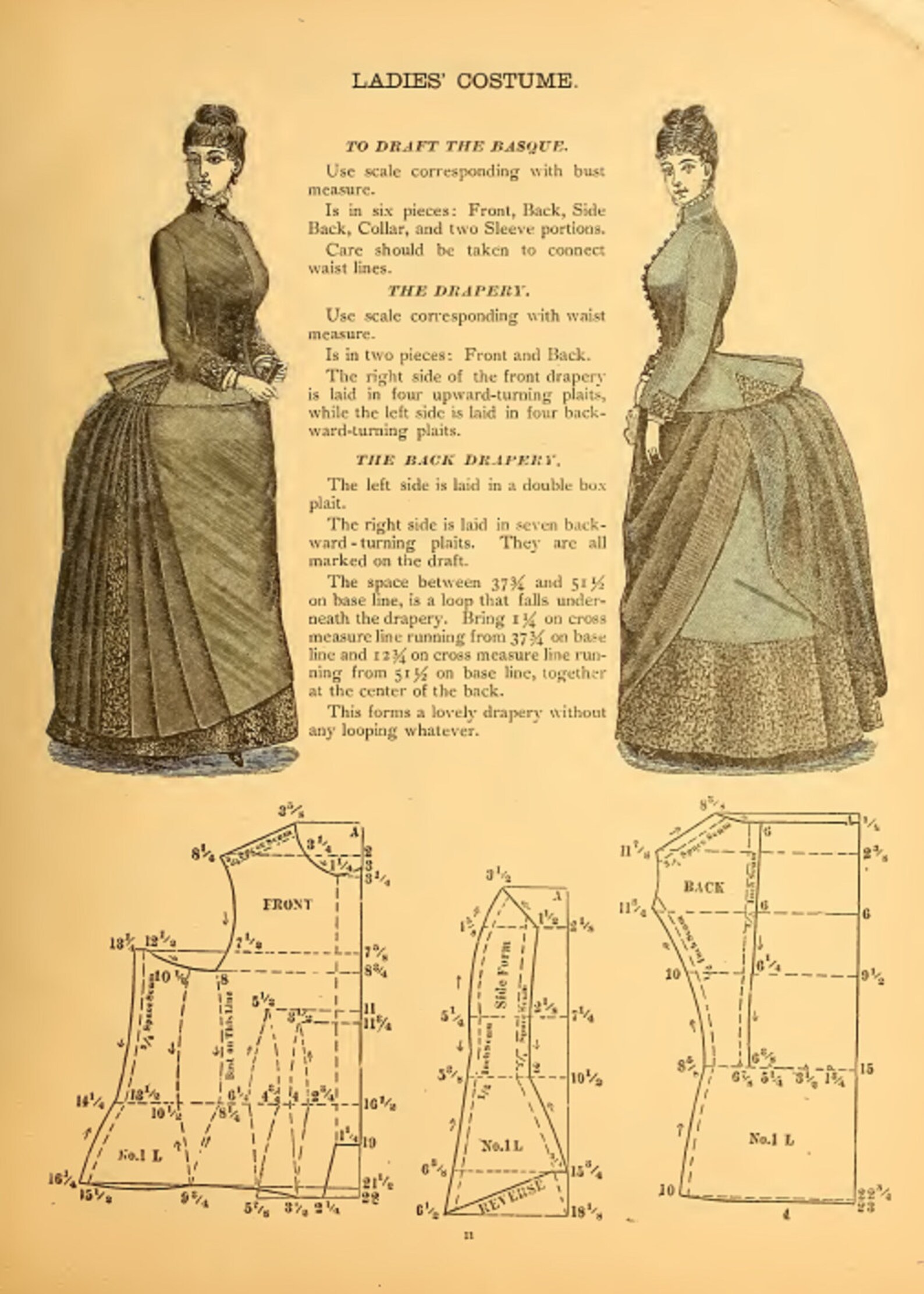 Victorian Dress Sewing Patterns Design Your Own Theatre Costumes Ladies ...