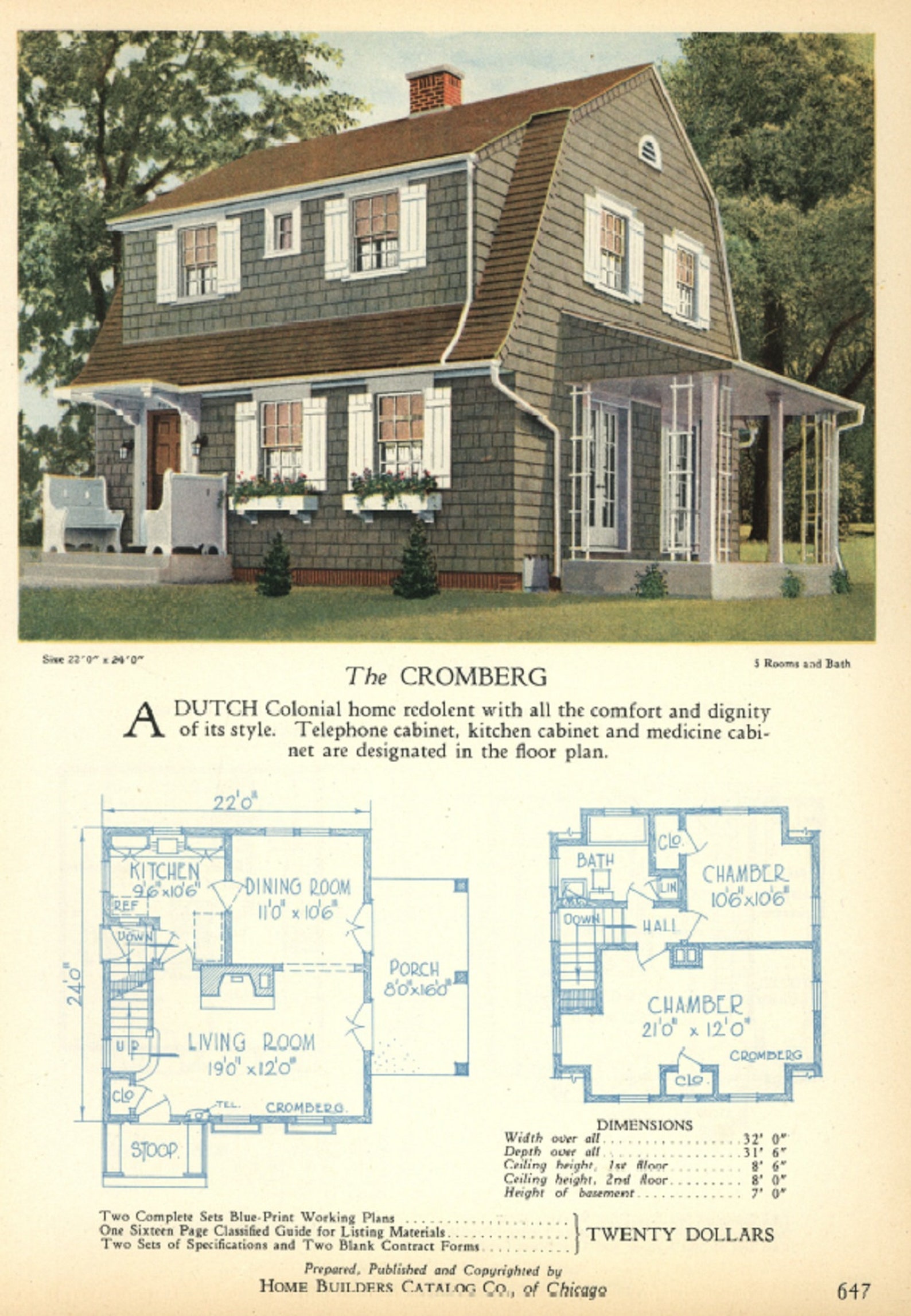 1928 Home Builders FULL COLOR PLAN Book With 62 American House - Etsy