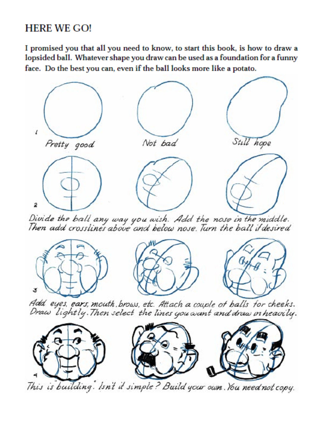 Fun With A Pencil: How Everybody Can Easily Learn to Draw - Vintage ...