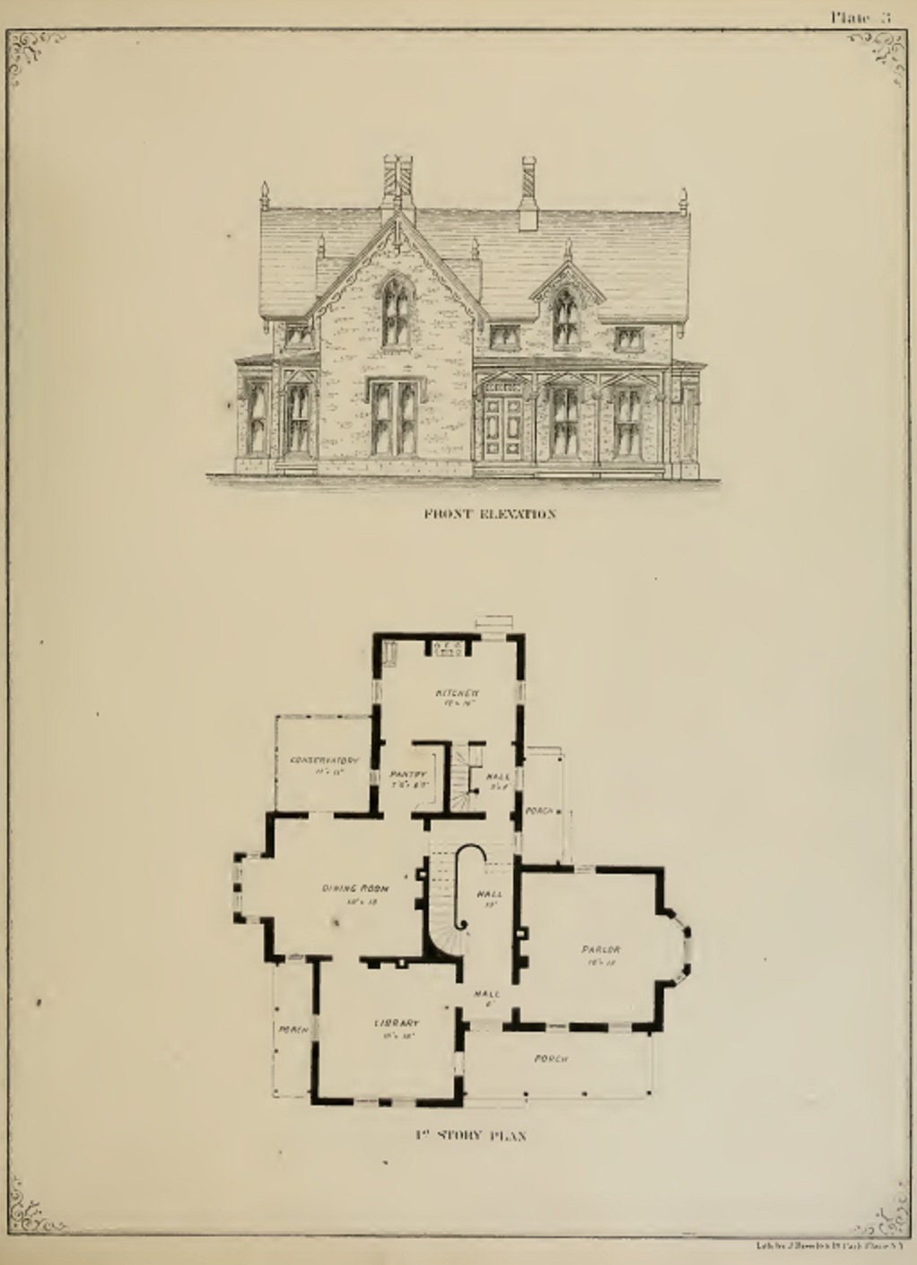 VICTORIAN ARCHITECTURAL PLANS 55 Elevations and Plans for Cottages ...