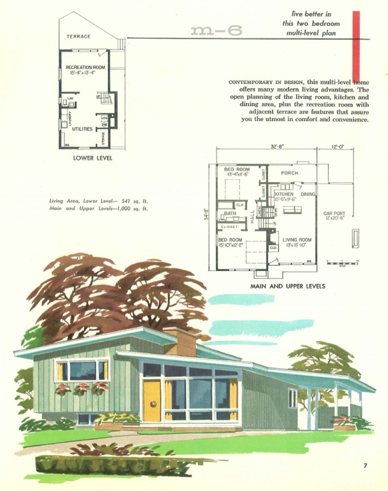 Homes of Moderate Cost FULL COLOR PLAN Book With 53 American House ...