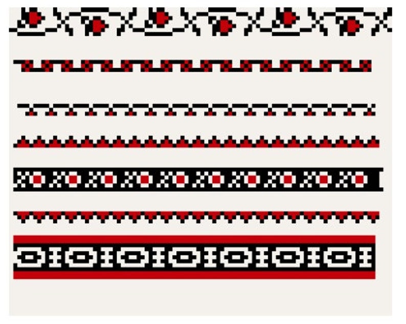 Ukranian Full Scheme Embroidery Patterns 38 Ukranian Designs - Etsy