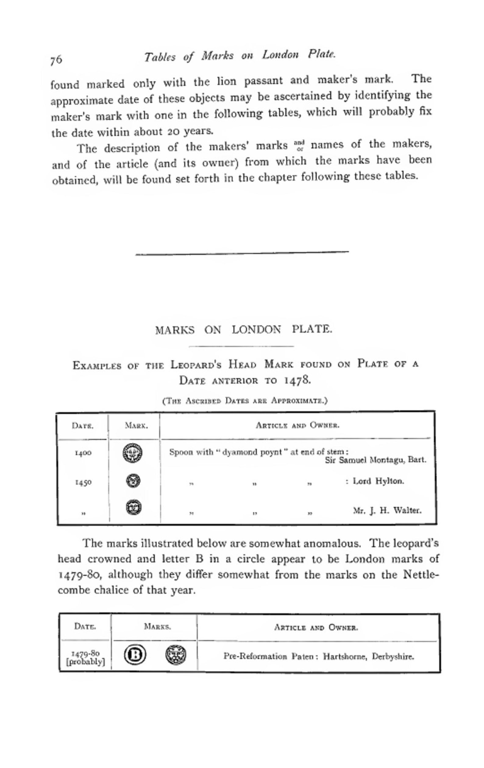 English Goldsmiths Marks From 1400 to 1900 - Rare Vintage Book Whit ...
