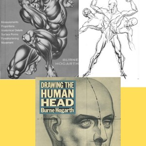 Collection of 3 Drawing Books - Drawing the Human Head - Dynamic ...