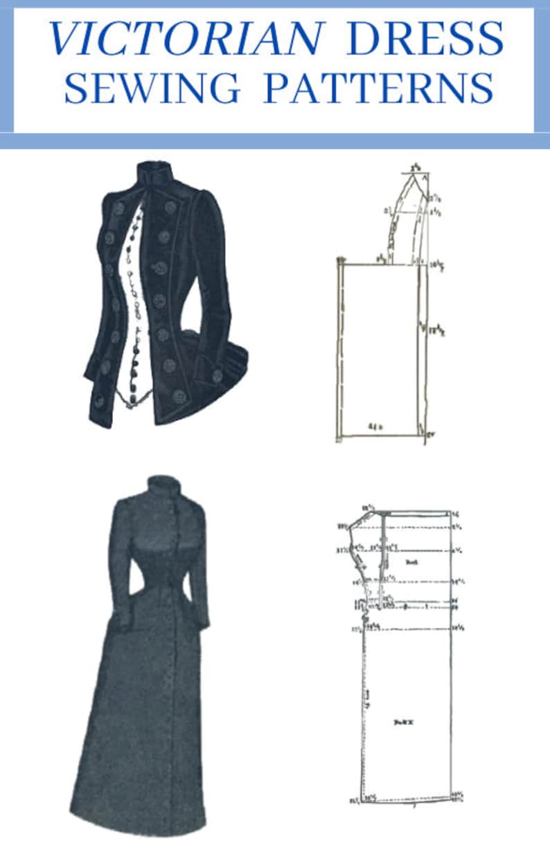 Victorian Dress Sewing Patterns Design Your Own Theatre Costumes Ladies ...