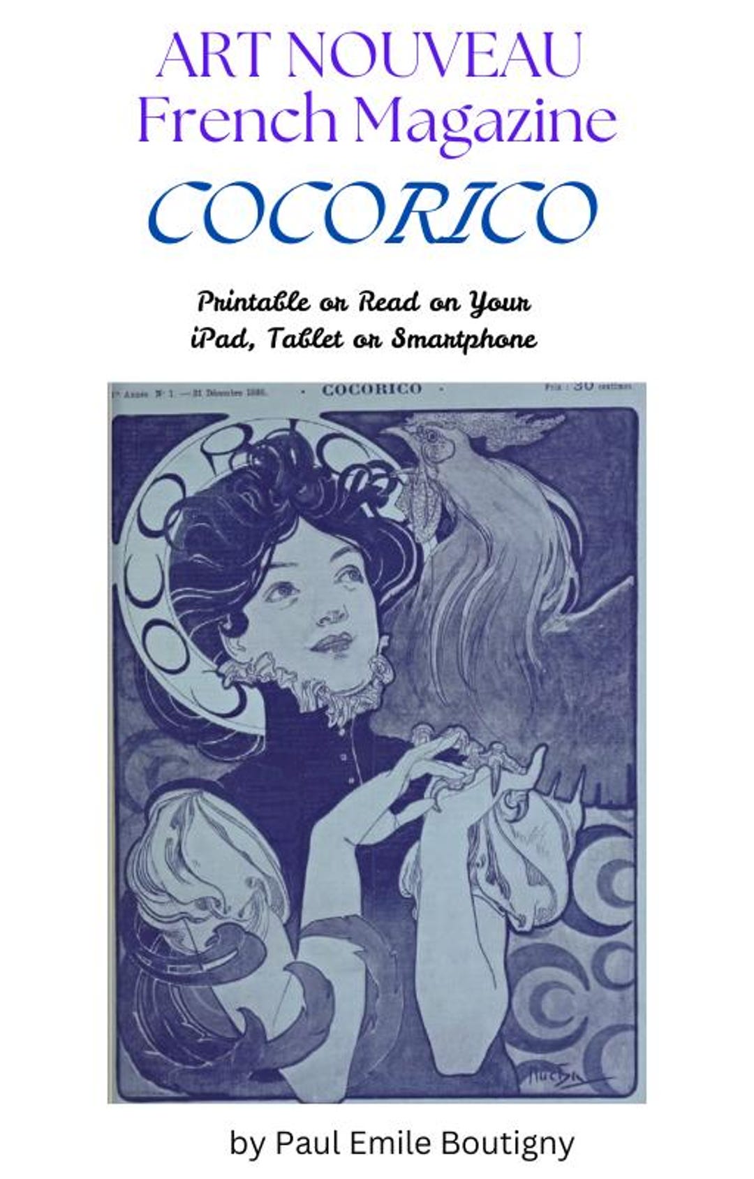 ART NOUVEAU French Magazine Cocorico by Paul Emile Boutigny - 63 Issues ...