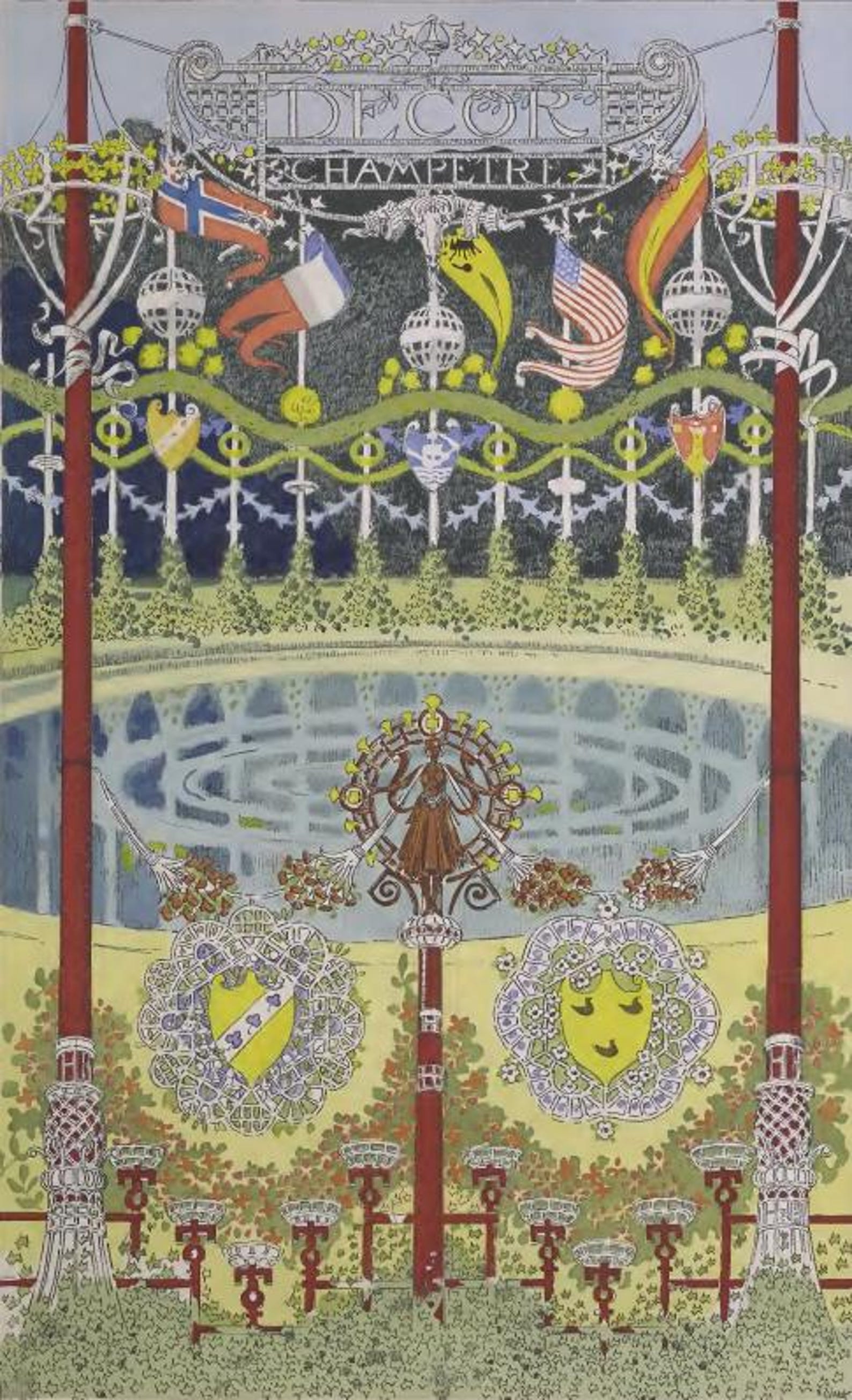 60 French ART NOUVEAU Designs by René Binet - Vintage 1921 Book ...