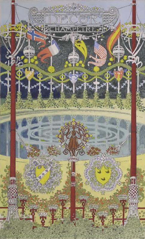 60 French ART NOUVEAU Designs by René Binet - Vintage 1921 Book ...
