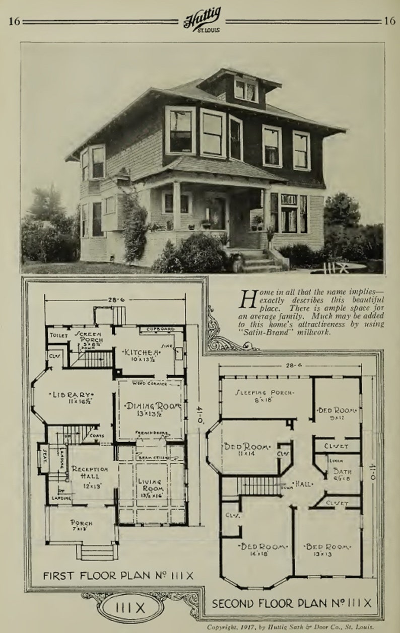20 HOME PLANS Cottages Bungalows and HOUSES - Blueprints Floor Plans ...