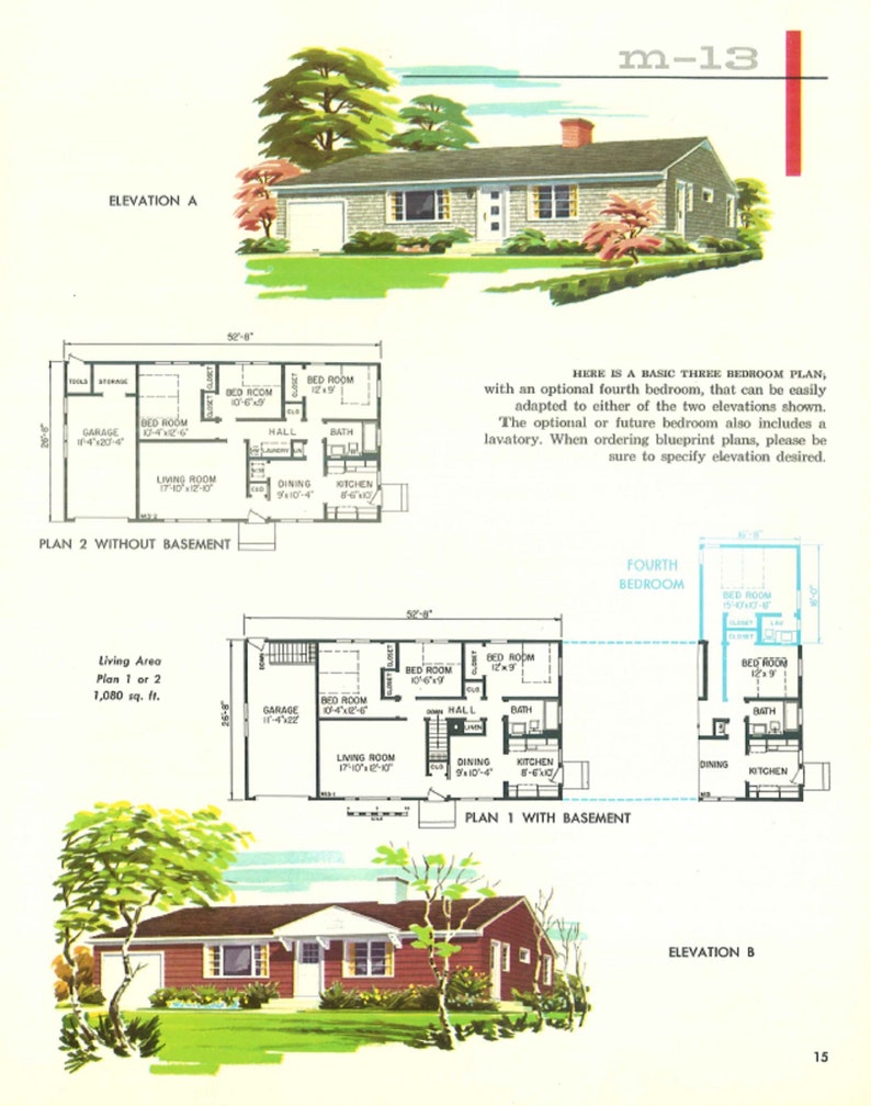 Homes of Moderate Cost FULL COLOR PLAN Book With 53 American House ...