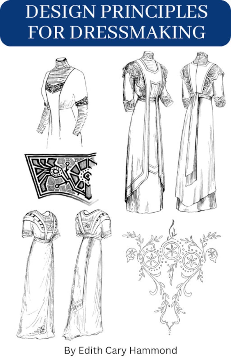 DESIGN PRINCIPLES for DRESSMAKING Illustrated Instructions Printable or ...