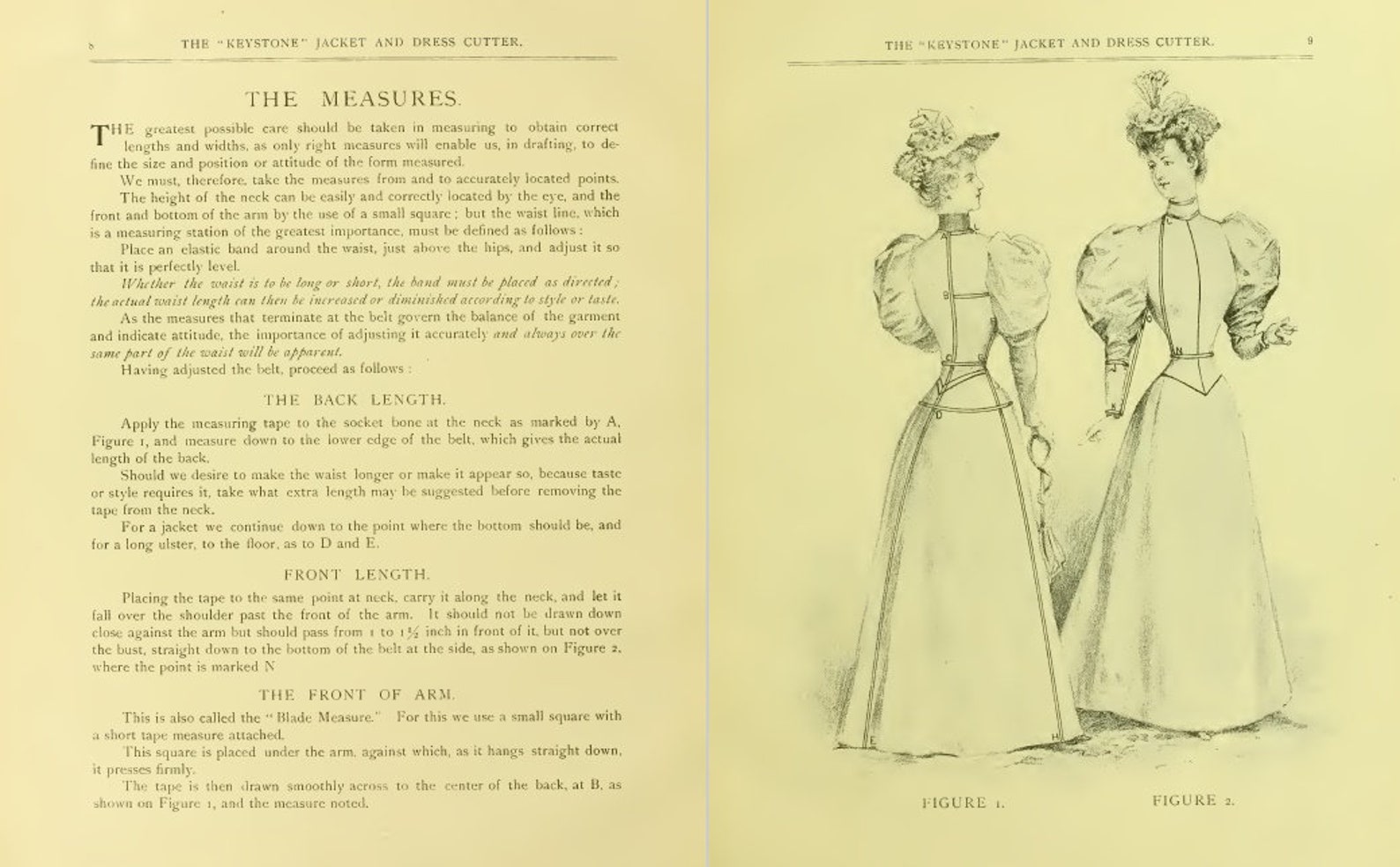 Victorian Dress Sewing Patterns the keystone Jacket and Dress Cutter ...