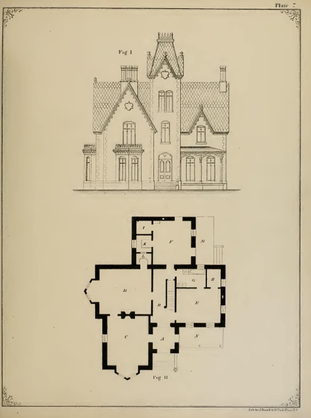 VICTORIAN ARCHITECTURAL PLANS 55 Elevations and Plans for Cottages ...