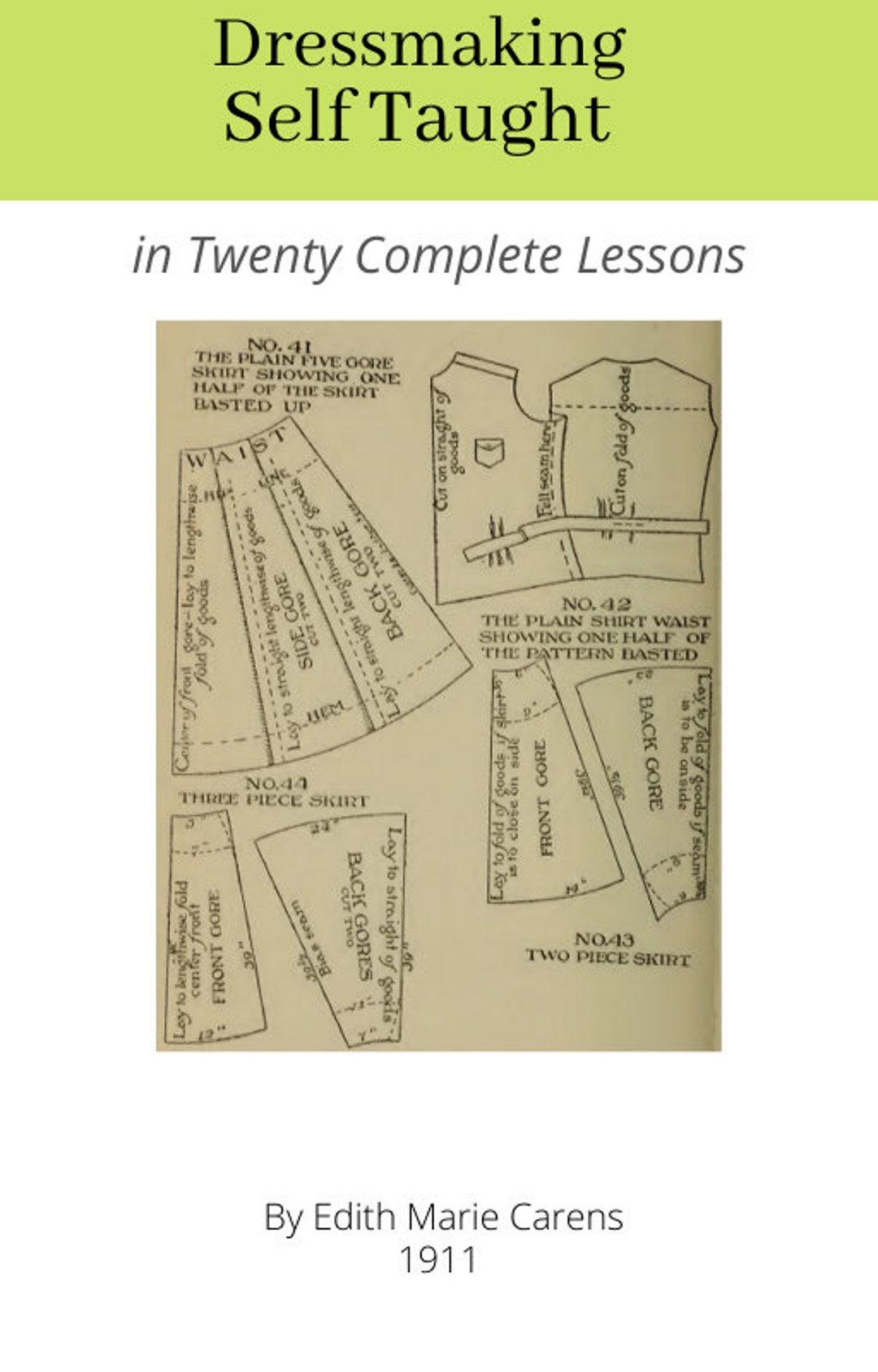 Dressmaking Self Taught in Twenty Complete Lessons - RARE Vintage Book ...