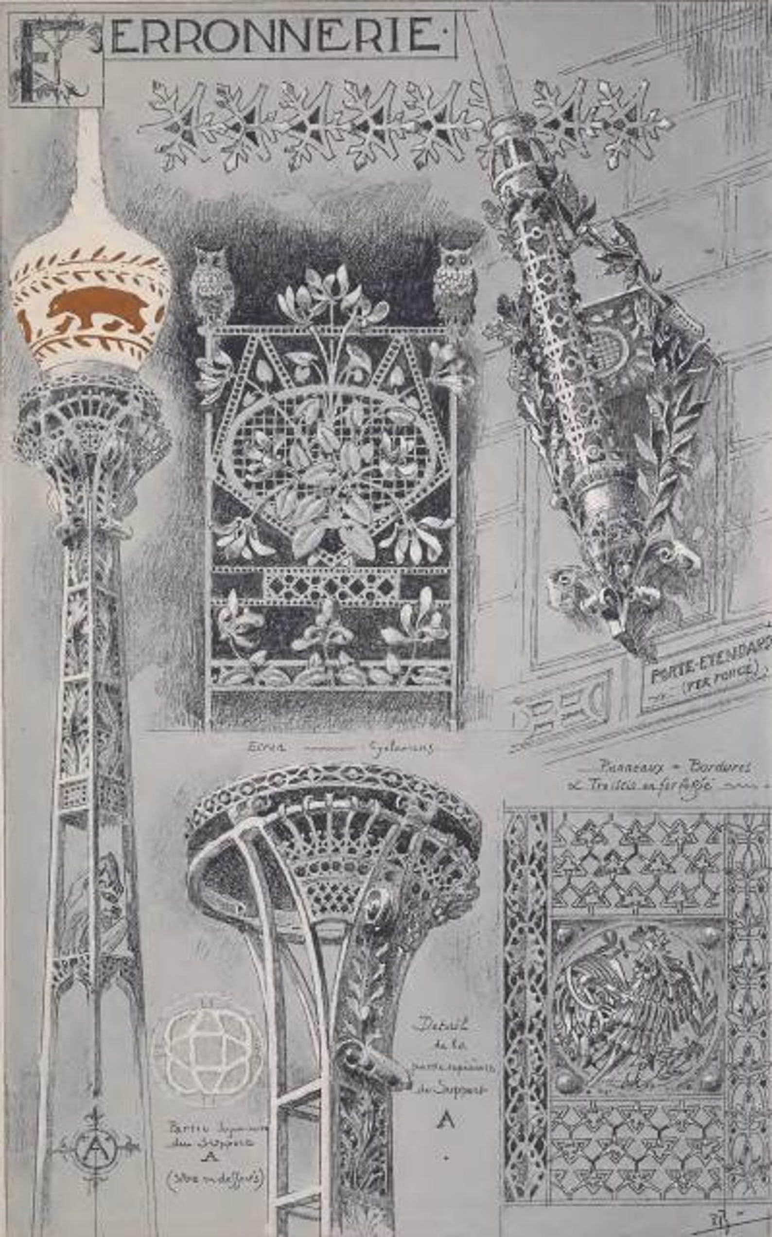 60 French ART NOUVEAU Designs by René Binet - Vintage 1921 Book ...