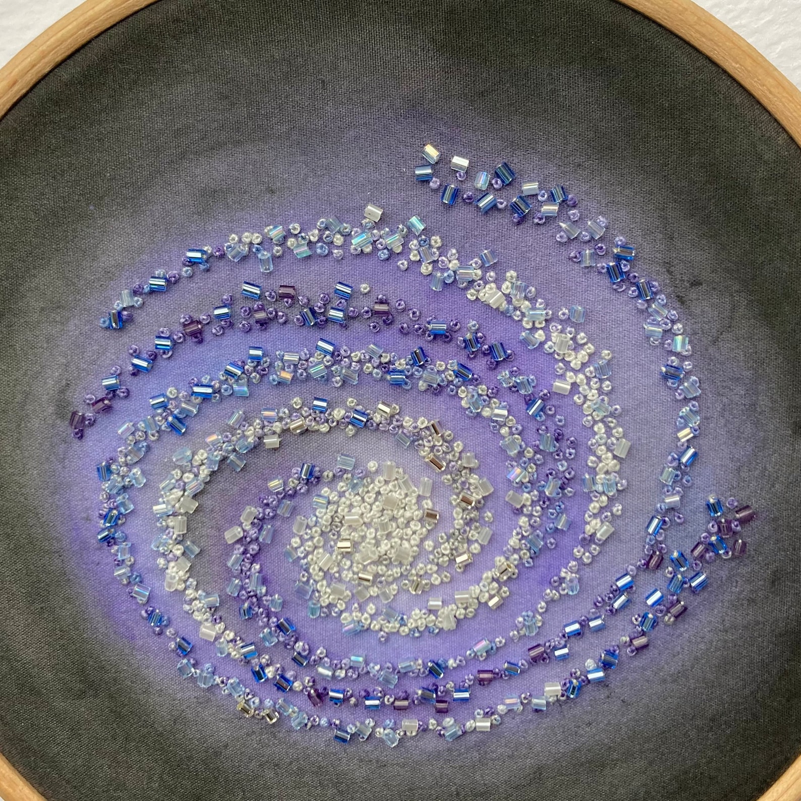 Milky Way 6 Inch Hand Embroidery Glass Beading Watercolour - Etsy