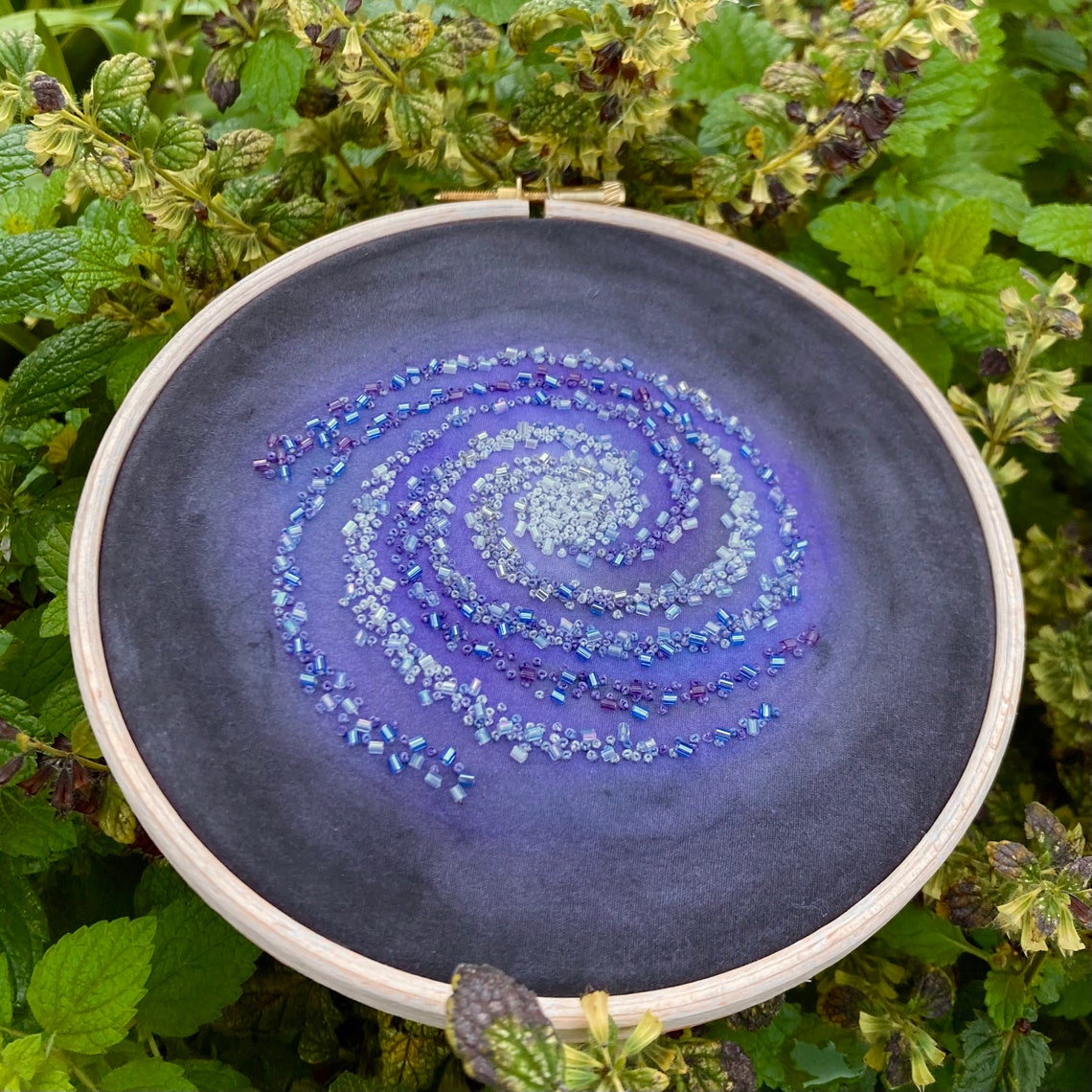 Milky Way 6 Inch Hand Embroidery Glass Beading Watercolour - Etsy