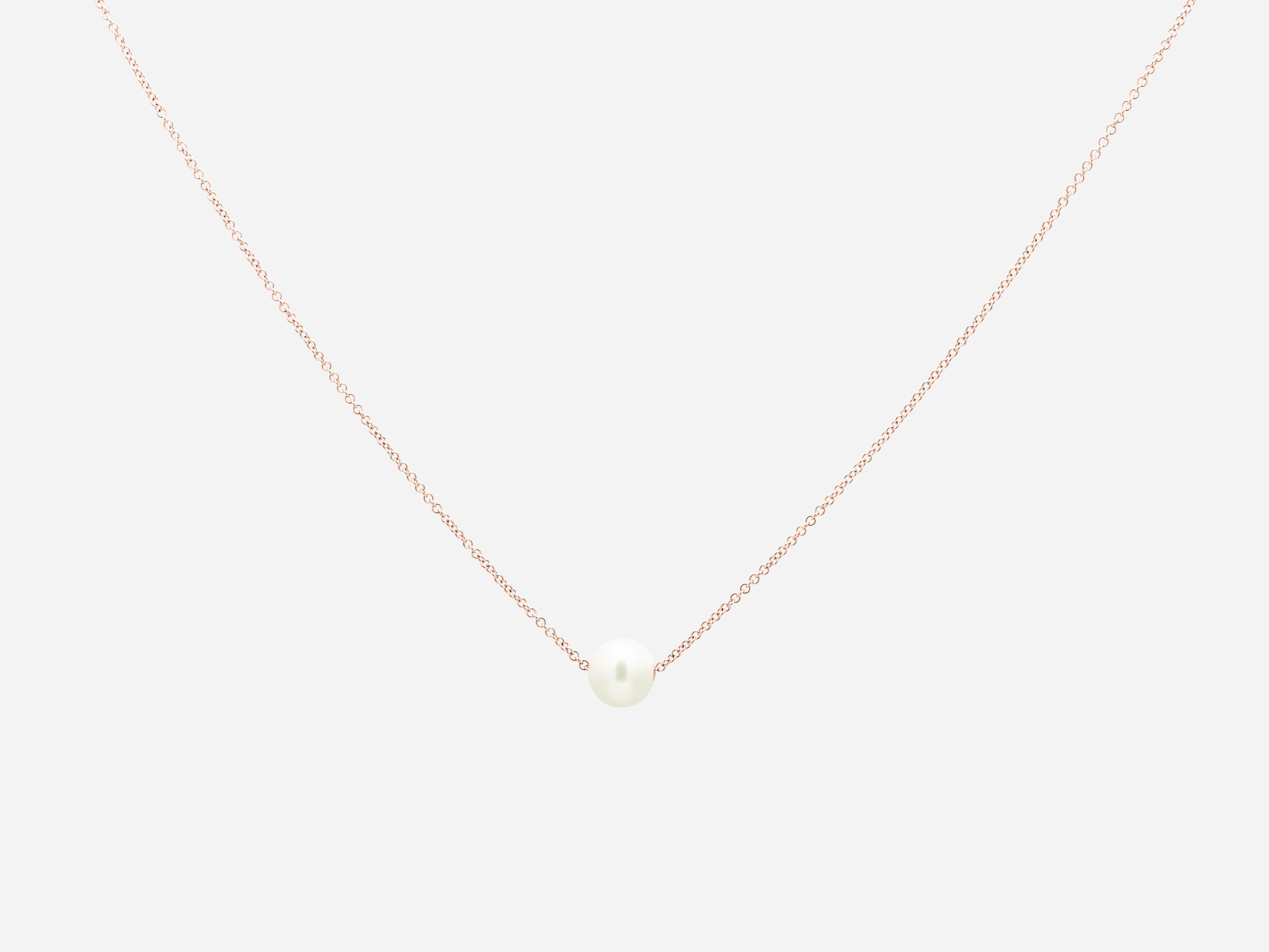 14kt Gold Single Fresh Water Pearl Necklace Dainty Pearl | Etsy