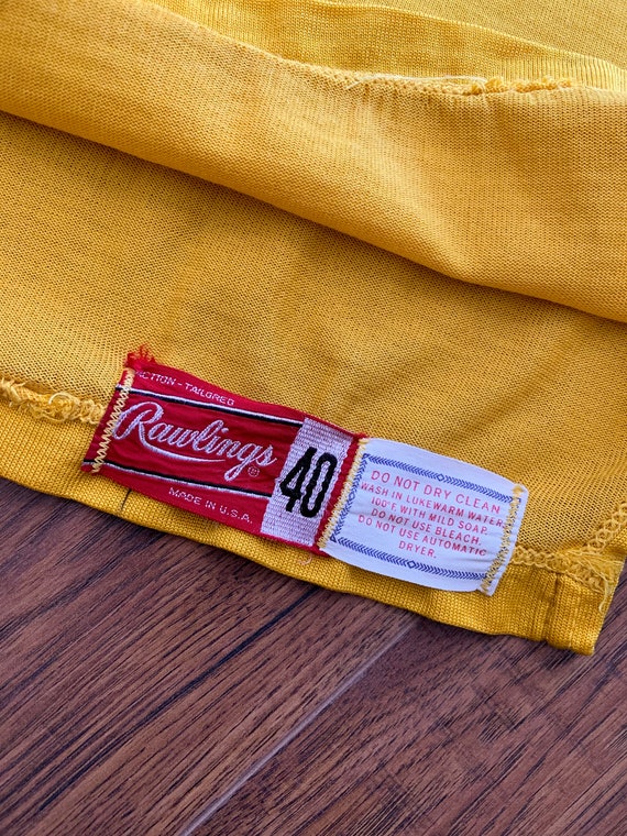 Vintage 50s 60s Rawlings Yellow Letter C Sports Jerse… - Gem