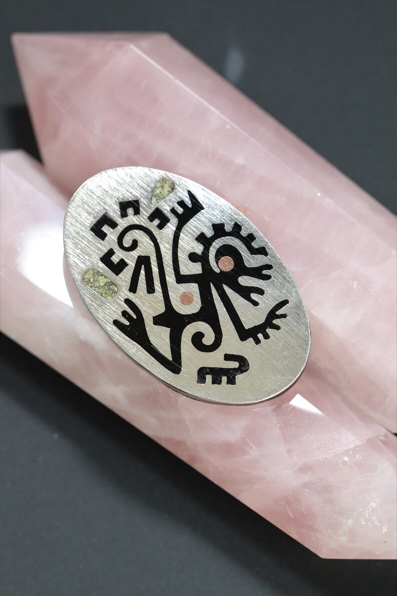 Taxco Aztec Monkey Brooch Vintage Sterling Silver Ozomatli - Etsy