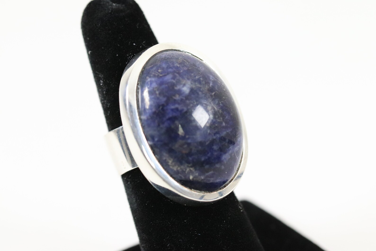 Sodalite Statement Ring Vintage Sterling Silver - Etsy