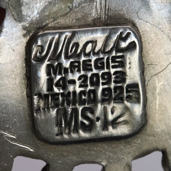 MATL Multi-Gem Cross Brooch | Vintage Sterling Silver… - Gem