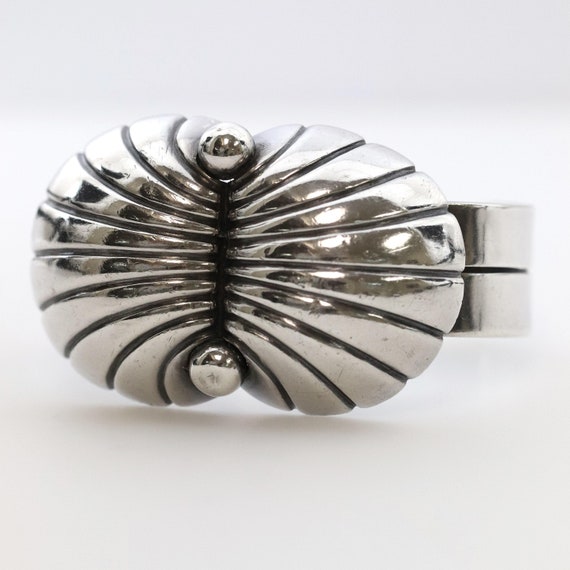 Raphael Dominguez Silver Cuff Statement Bracelet | 98… - Gem