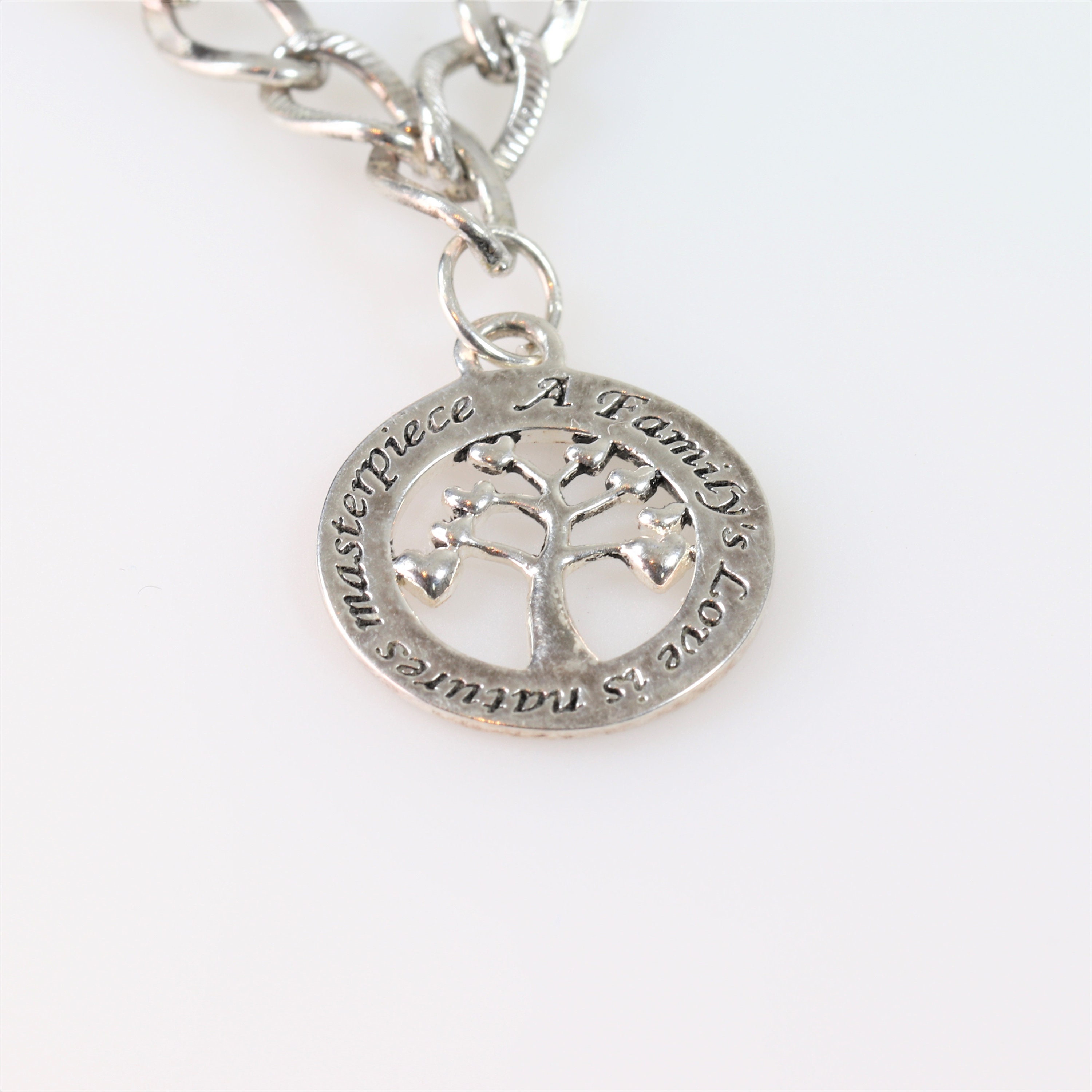 Small Tree of Life Charm Bracelet Vintage Sterling Silver - Etsy