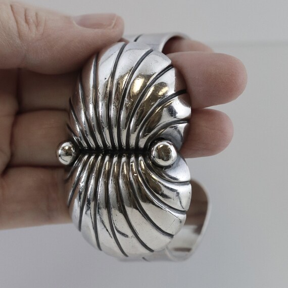 Raphael Dominguez Silver Cuff Statement Bracelet | 98… - Gem
