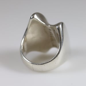 Georg Jensen Modernist Statement Ring 140 Vintage Sterling Silver Henning Koppel Denmark - Etsy