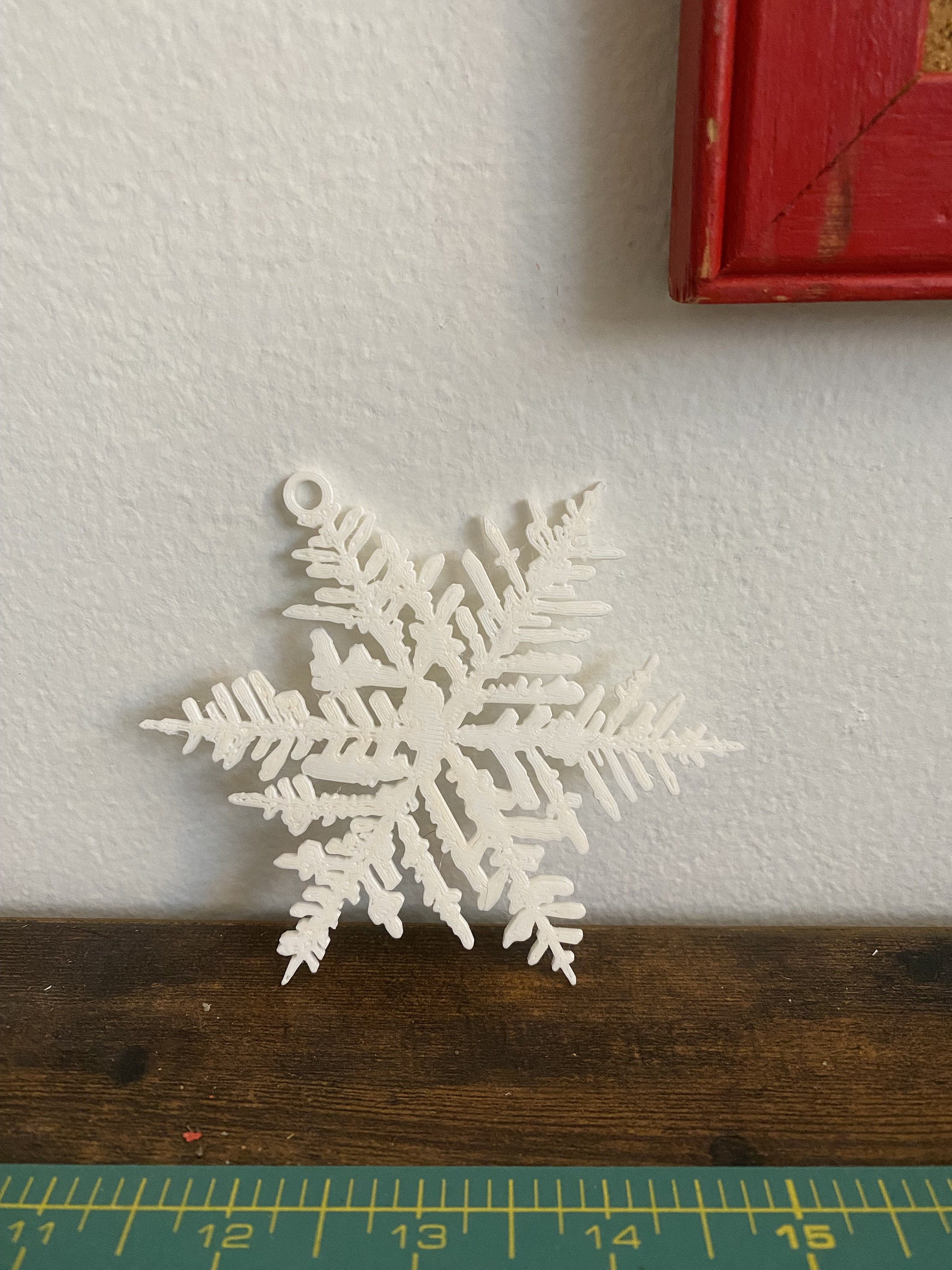 3D Printed Snowflake Ornament - Etsy