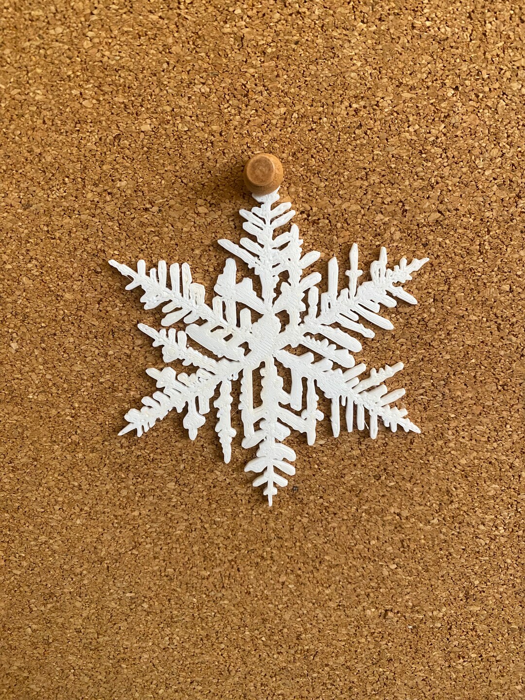 3D Printed Snowflake Ornament - Etsy
