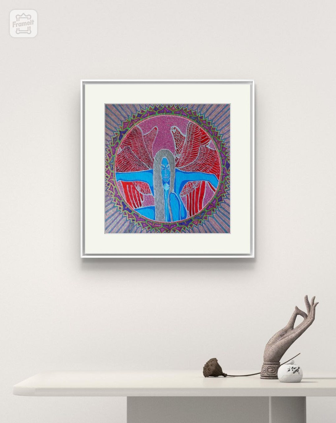 Angelus Dei, Vishuddha Chakra Art, Yoga, Meditation, Energy, Seraph ...