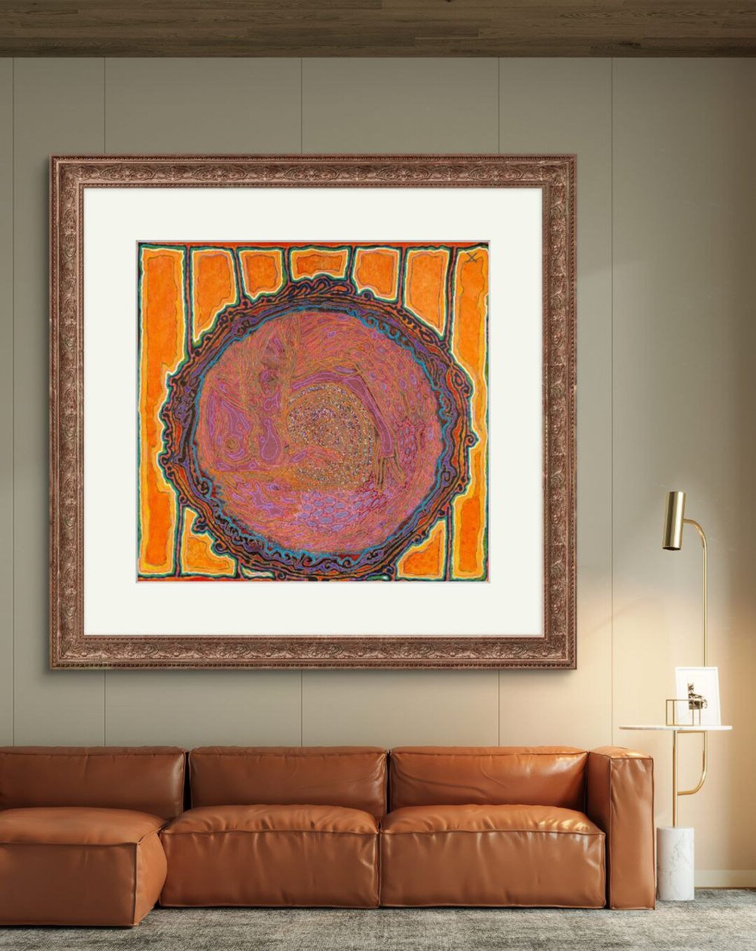 Golden Cocoon – Sacred Transformation Original Art | Visionary Feminine ...