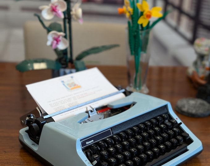 1966 Baby Blue Sears Portable Typewriter by Brother - Serviced and ...