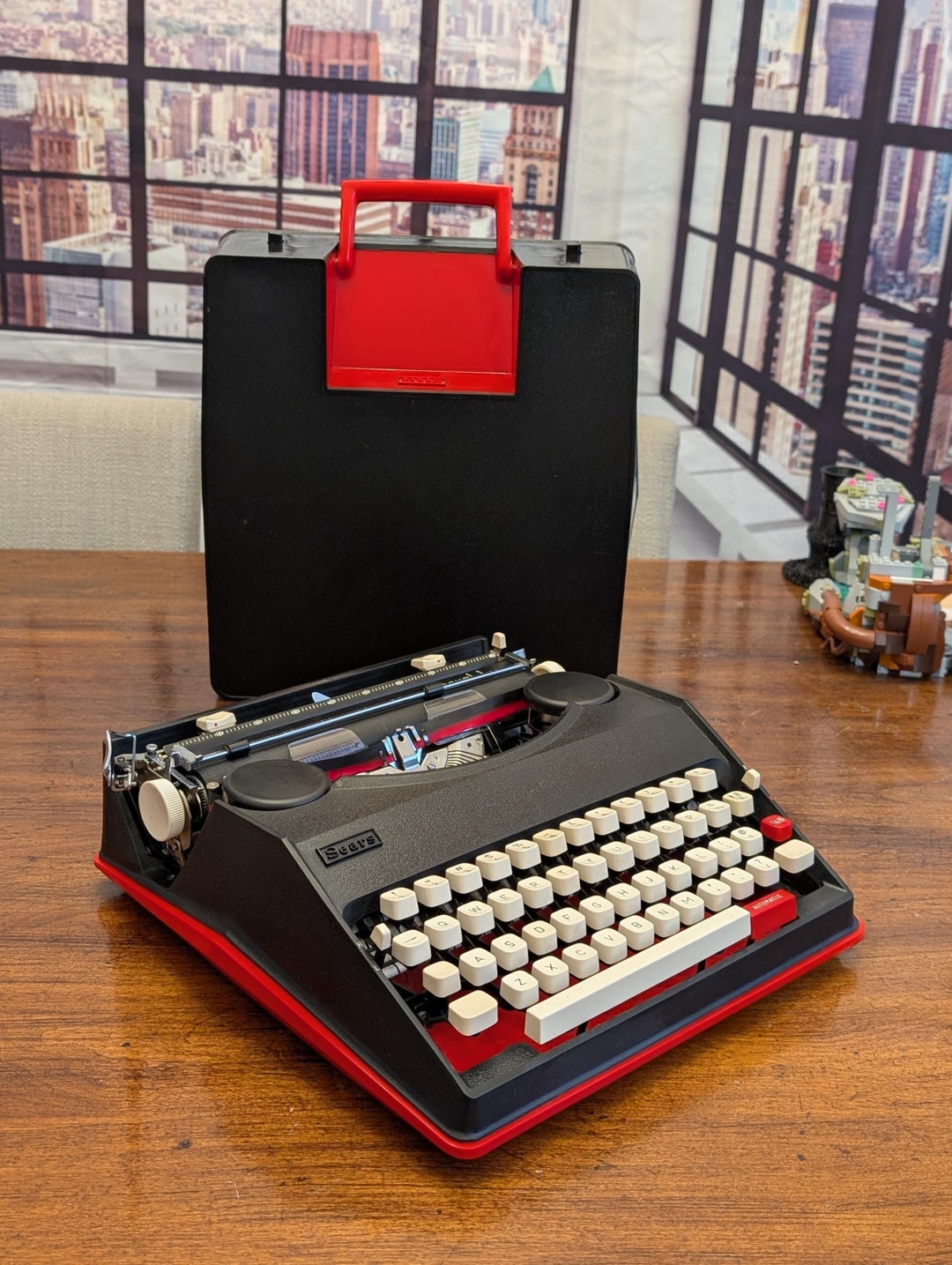 1974 Black and Red Batmobile Typewriter Rare Limited Edition Sears ...