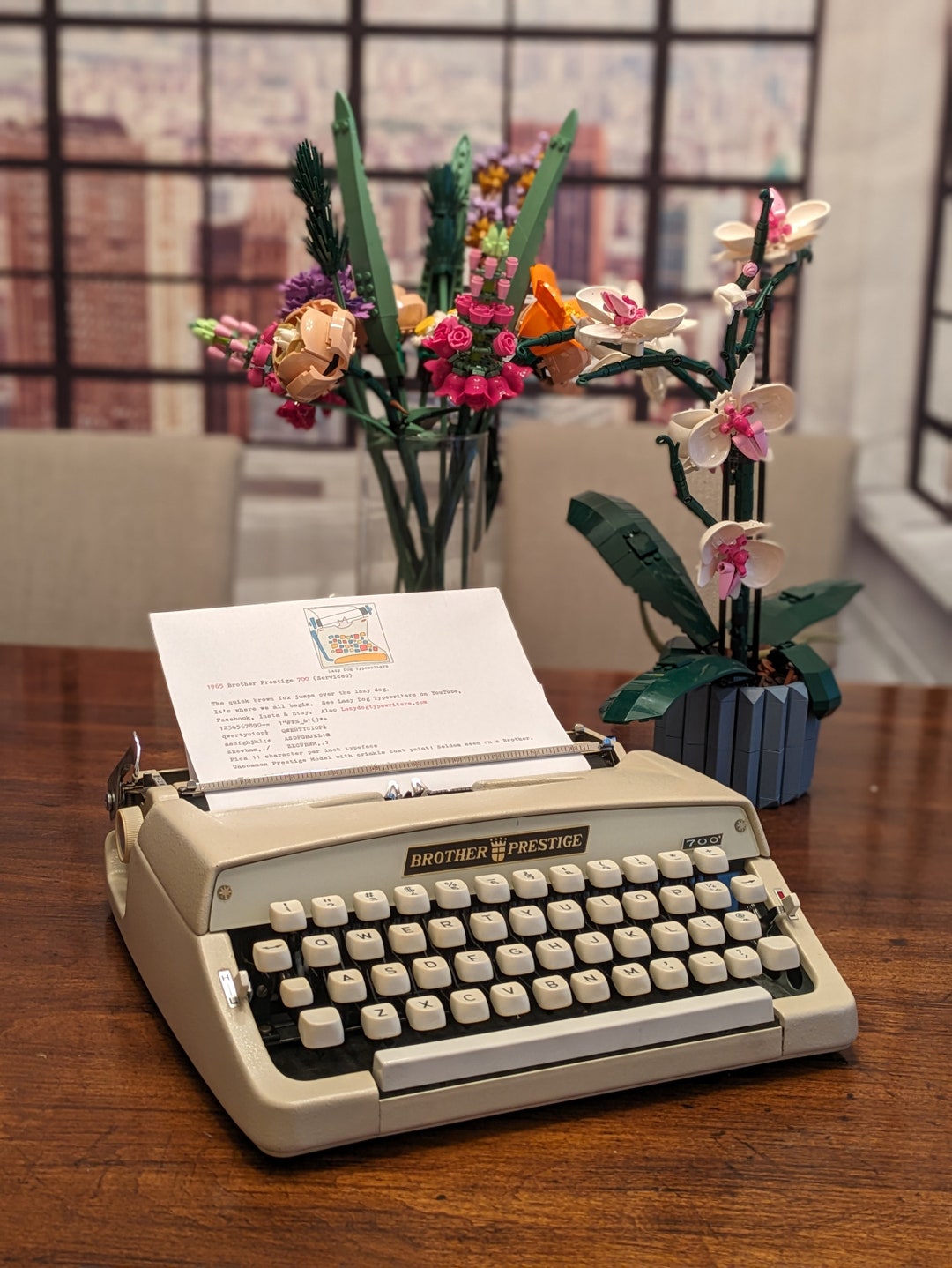 Rare 1965 Crinkle Coat Cream Brother Prestige 700 Typewriter serviced ...