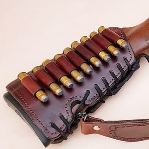 Leather Rifle Stock Shell Carrier - Etsy