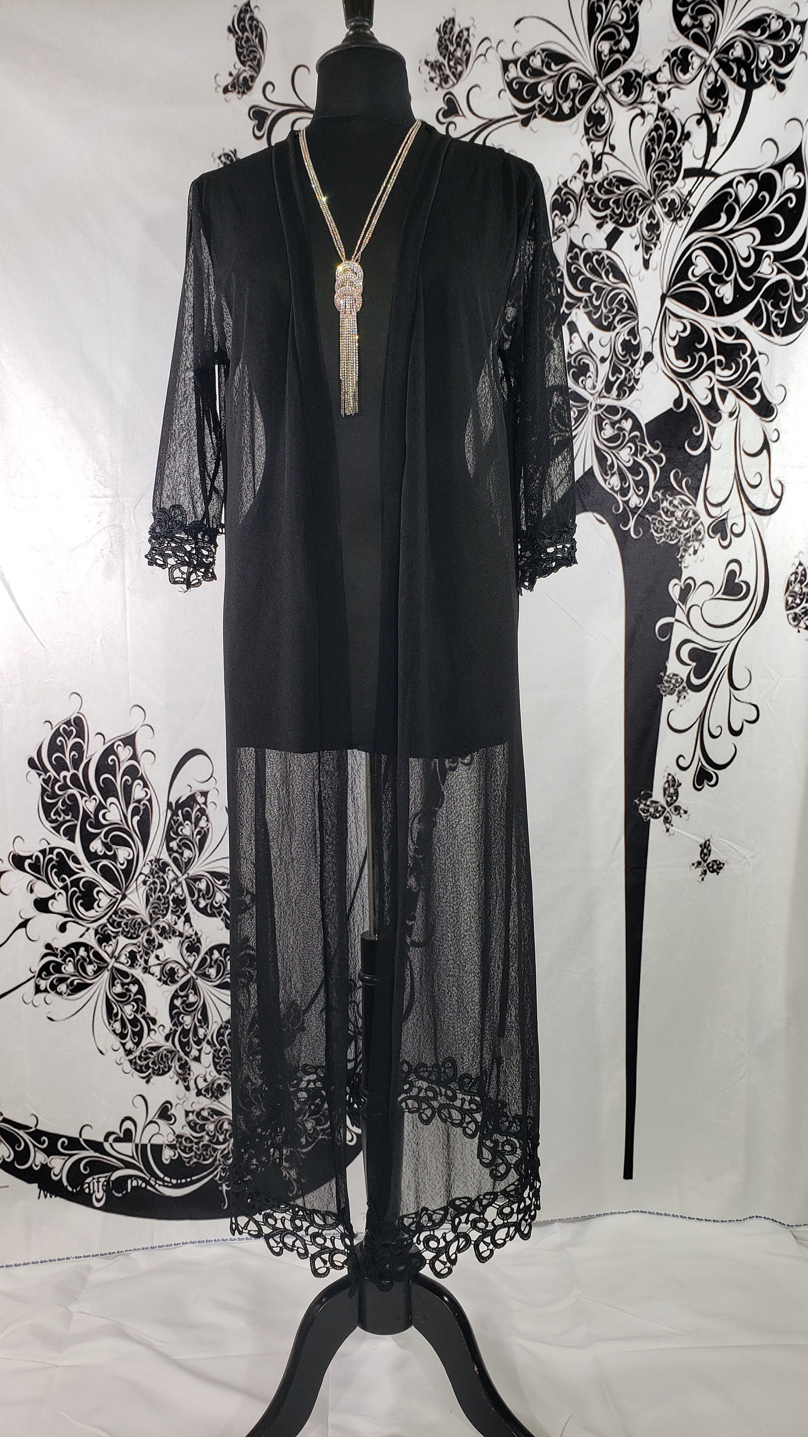 Duster Lace and Mesh Duster | Etsy