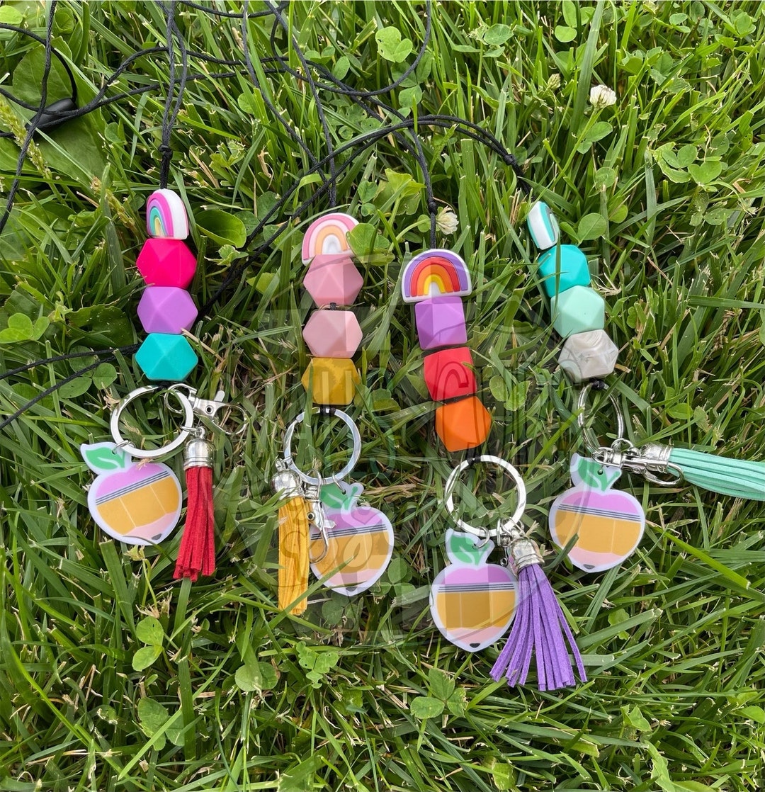 Personalized Name Tag Lanyard teacher - Etsy