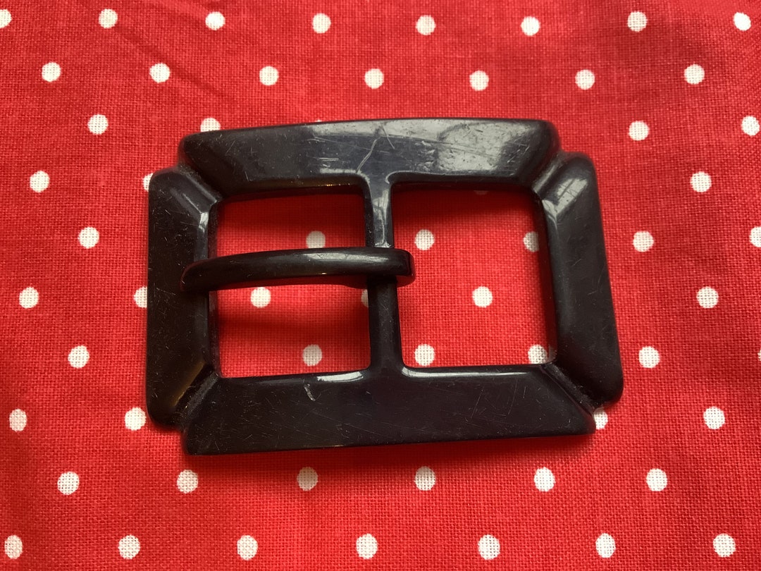 Vintage Black Buckle With Tongue - Etsy