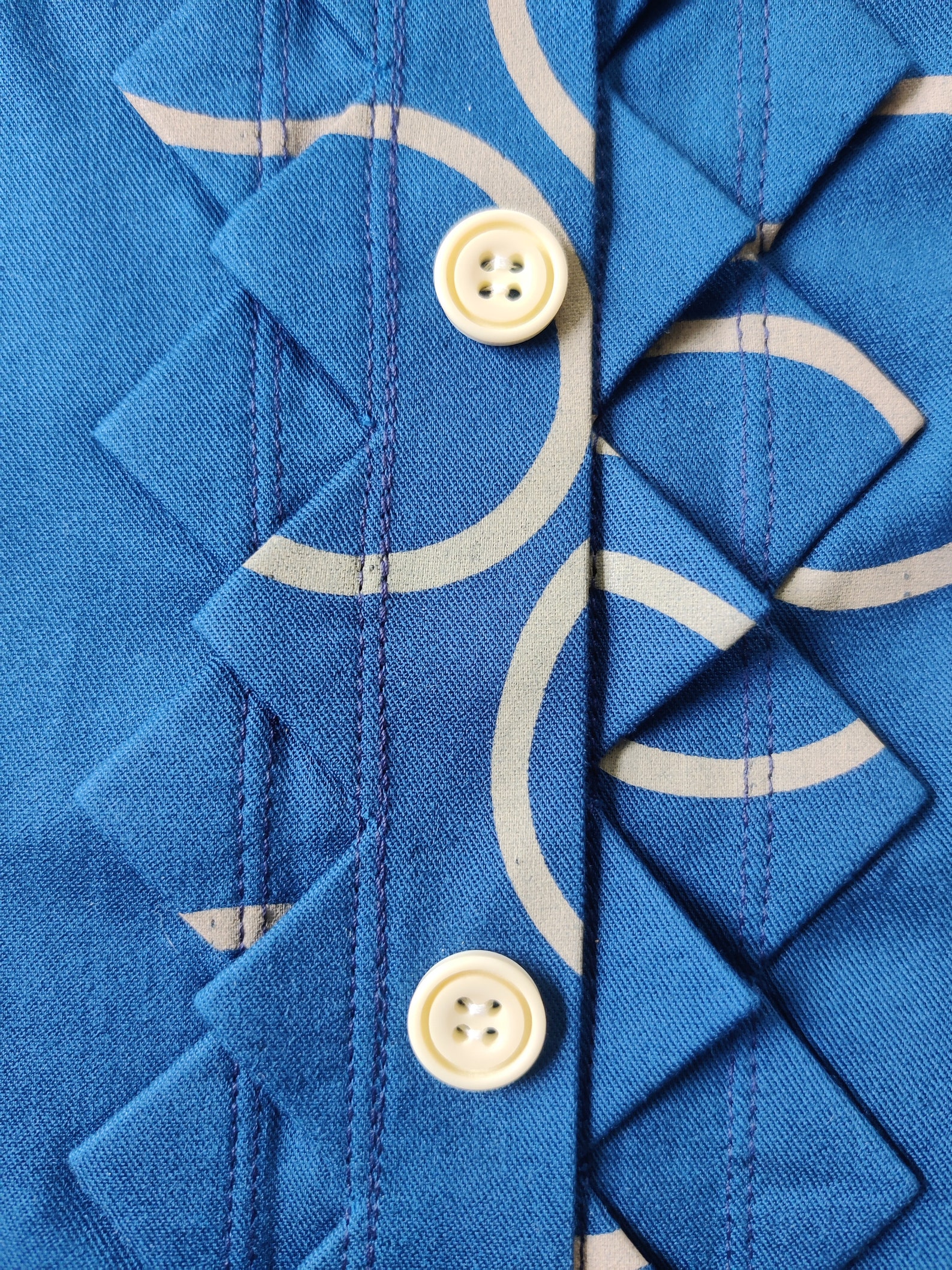 Top Pdf Sewing Pattern With Shark Teeth and Button Placket Size 0-20 US ...