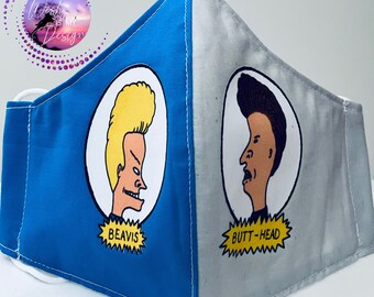 Beavis and Butthead Face Mask - Etsy UK