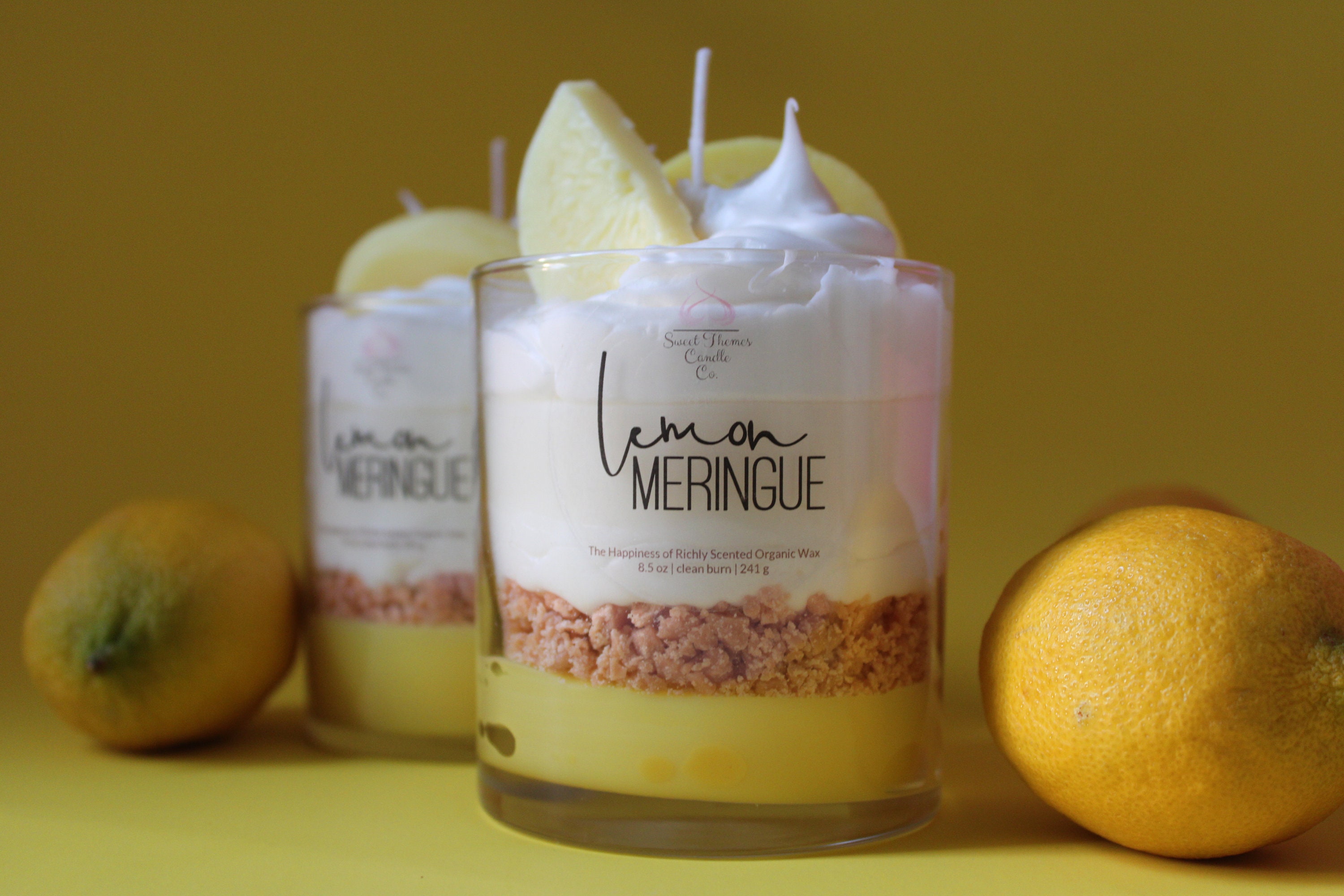 Lemon Meringue Scented Soy Wax Candle: Dessert Parfait Candle - Etsy